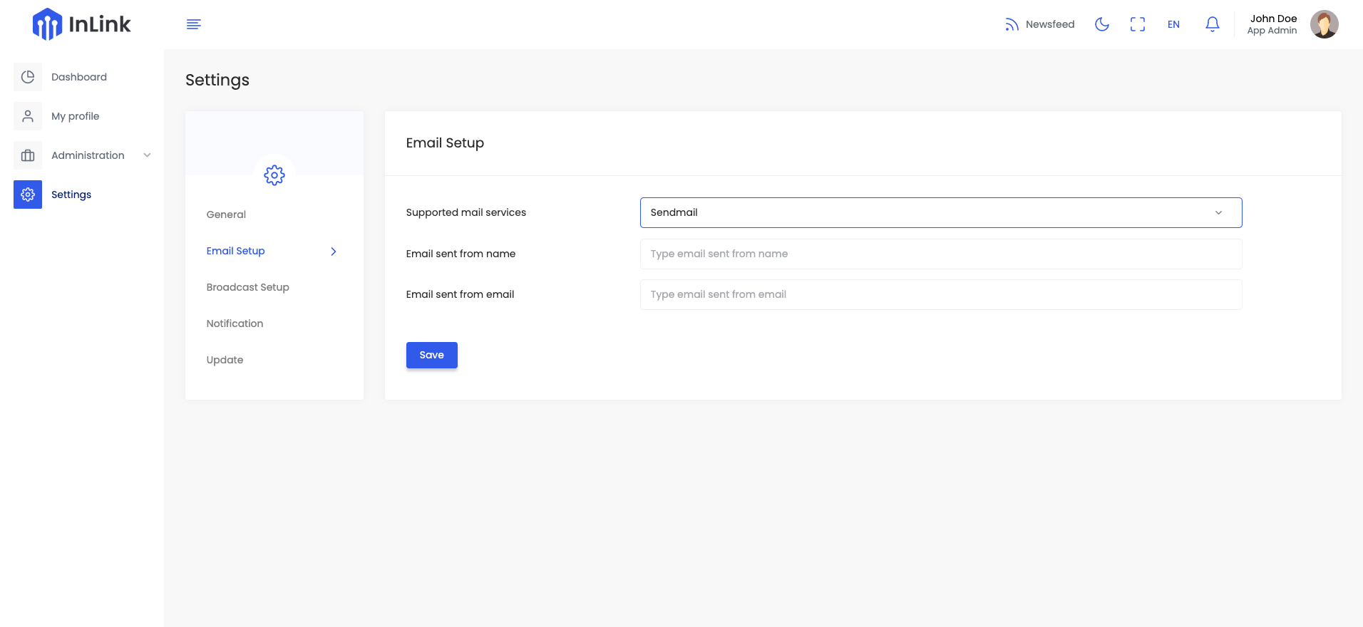 Inlink - Social Network Platform.